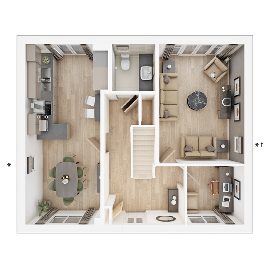 Plot 117 at Cwrt Sirhowy in Blackwood ‧ Taylor Wimpey