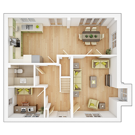 Plot 233 at Glenvale Park in Wellingborough ‧ Taylor Wimpey