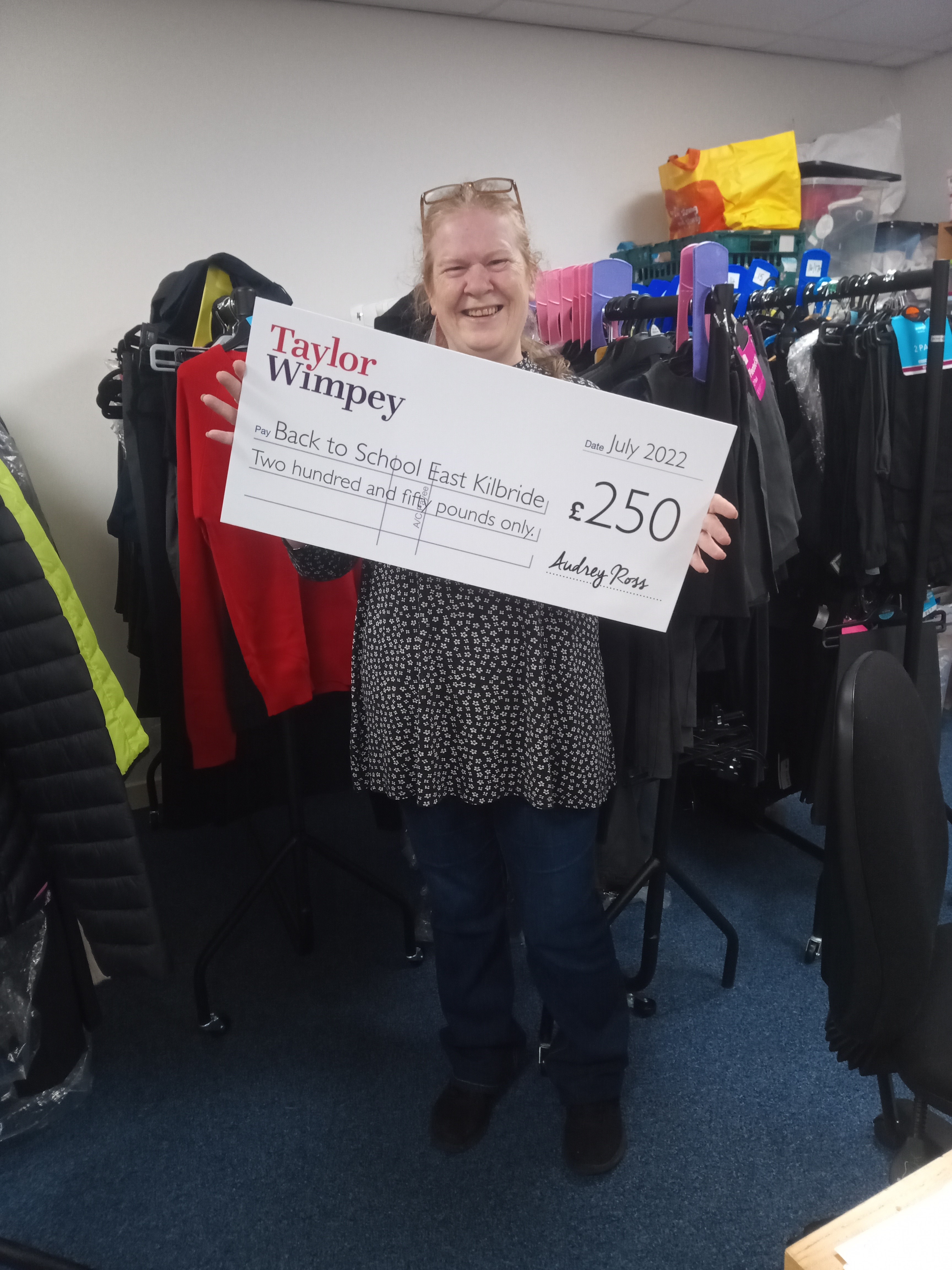 We continue our support for School Uniform Banks across Scotland ...