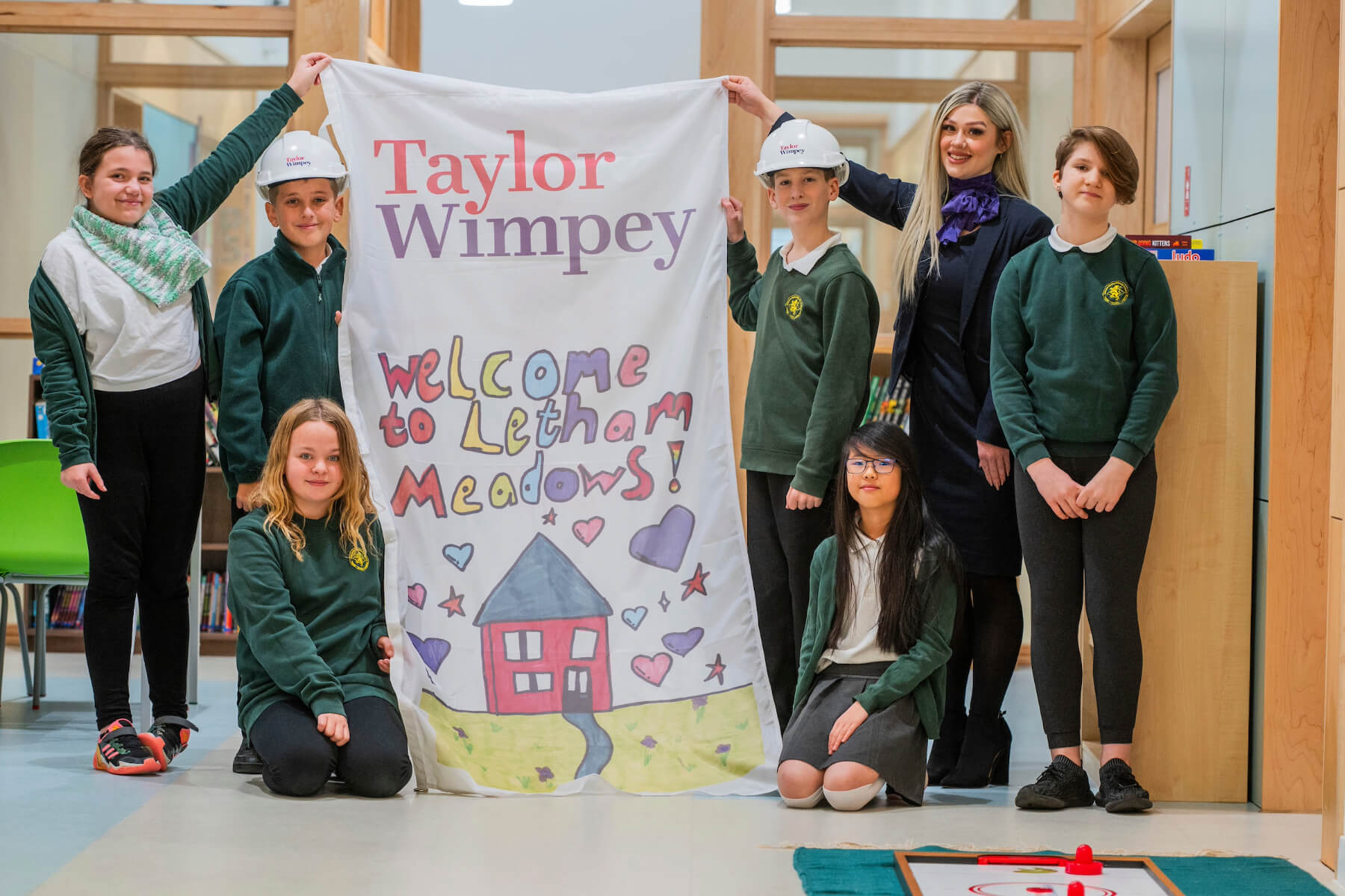 We fly the flag for local primary school in Haddington ‧ Taylor Wimpey