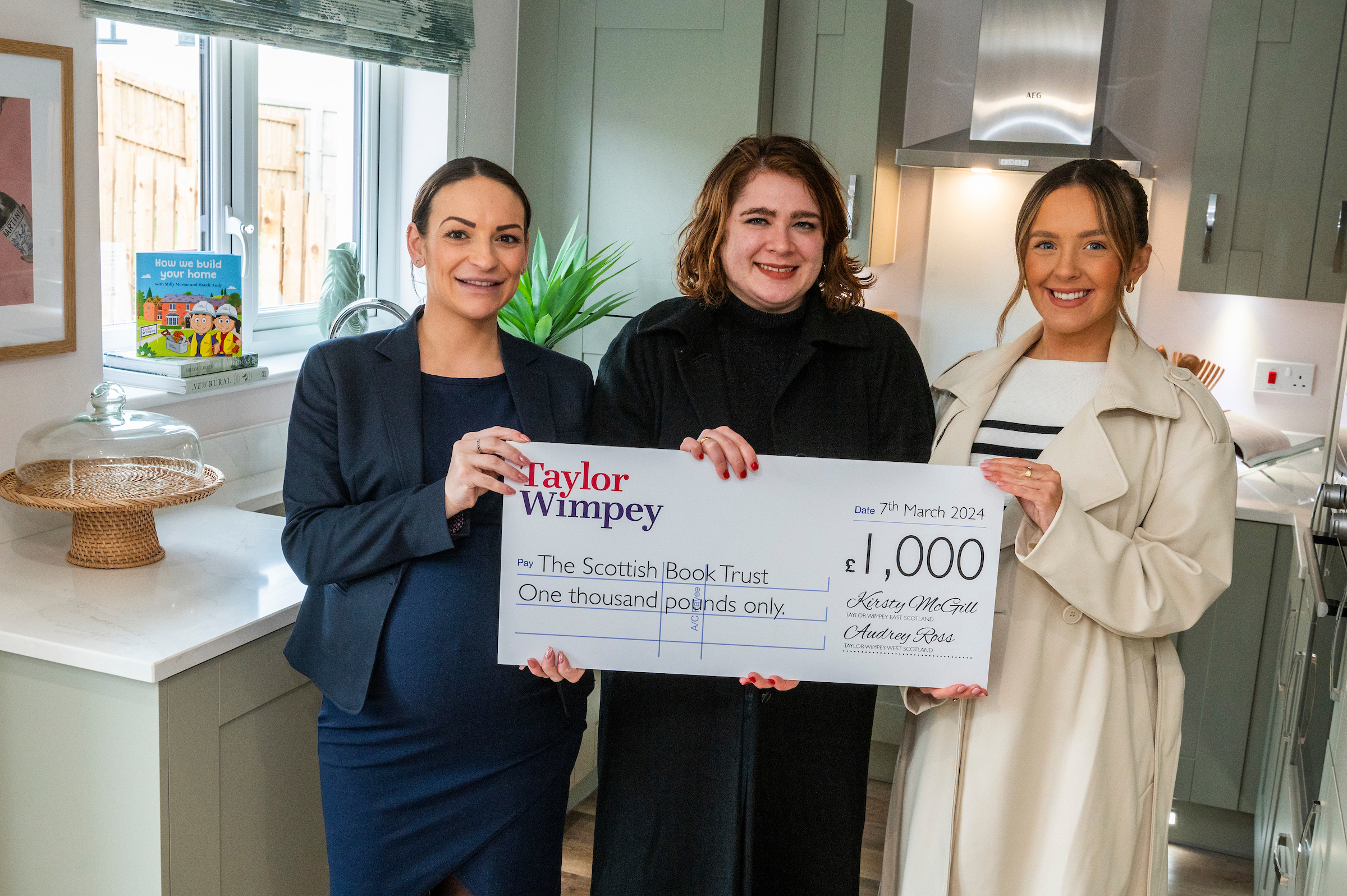 We mark World Book Day with a donation to the Scottish Book Trust ...