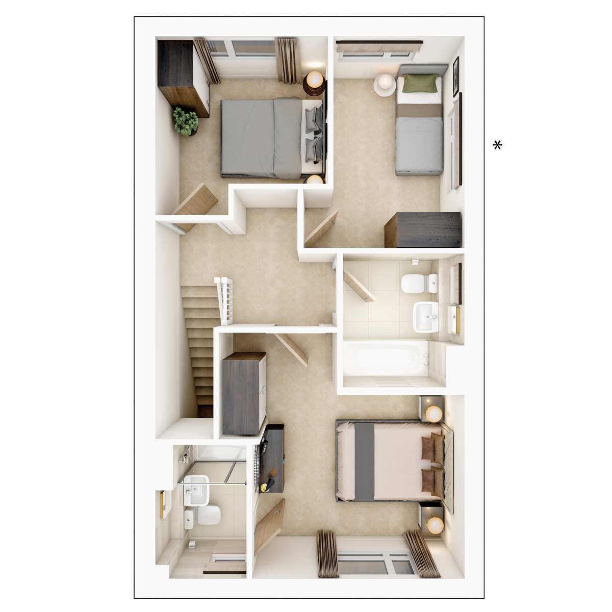 Plot 124 at Primrose Gardens at Valley Park in Didcot ‧ Taylor Wimpey