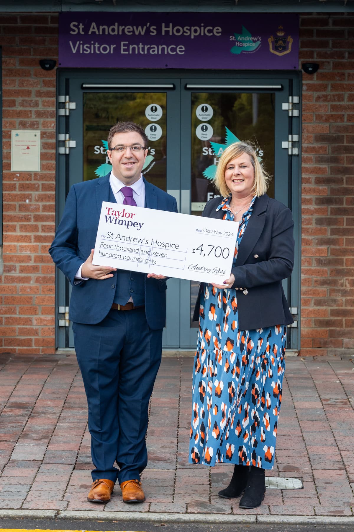 We announce partnership with St Andrew’s Hospice in Airdrie ‧ Taylor Wimpey