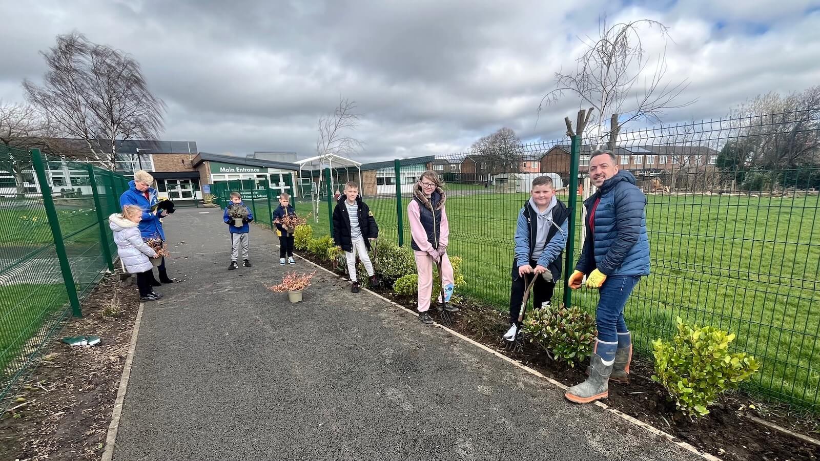 Our North East team spreads joy with plant donation to Cheviot Primary ...