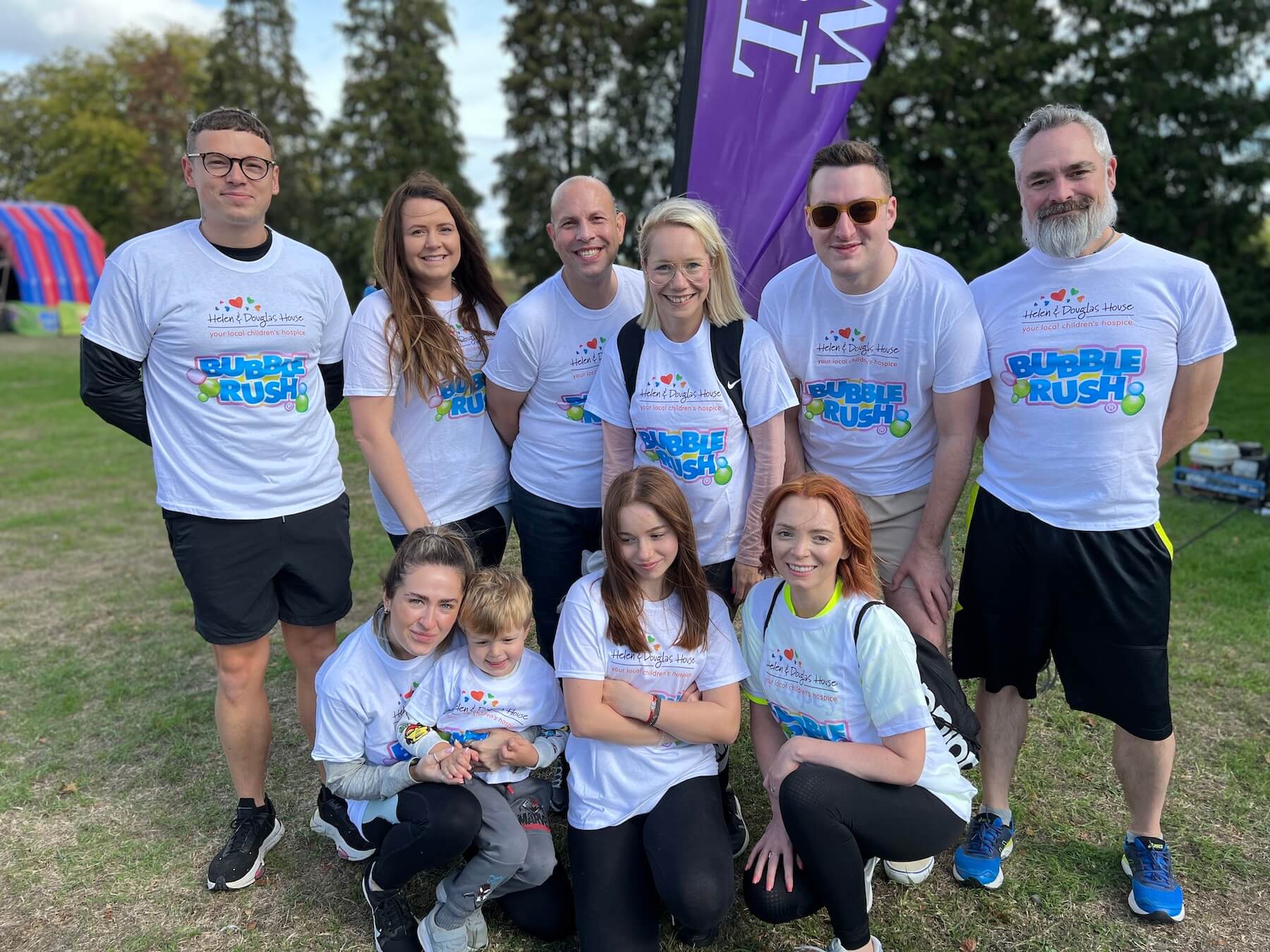 We sponsored the Bubble Rush Fun Run organised by Helen and Douglas ...