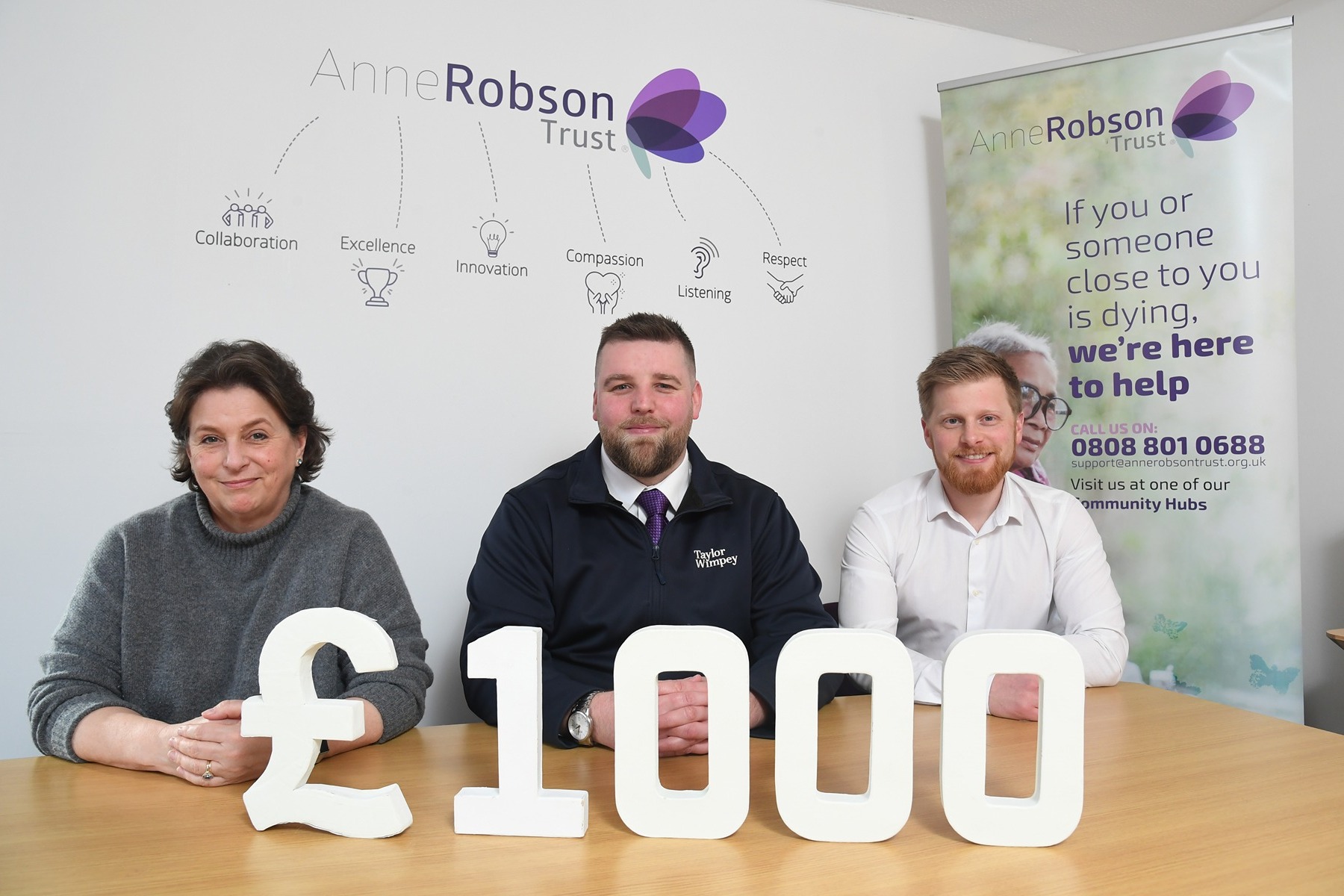 We award the Anne Robson Trust £1,000 prize ‧ Taylor Wimpey