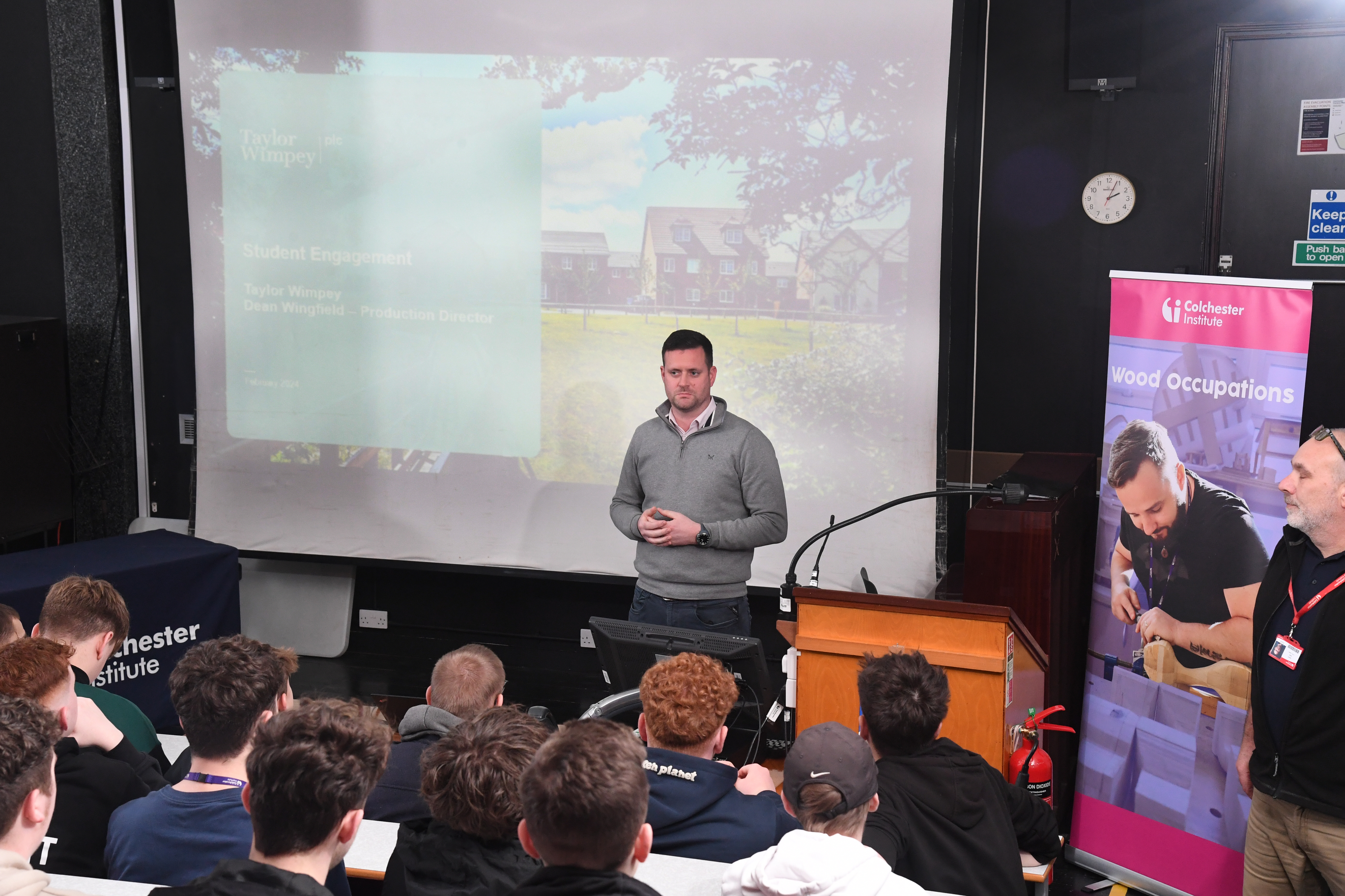 Production Director Dean visits former college to give careers talk to ...